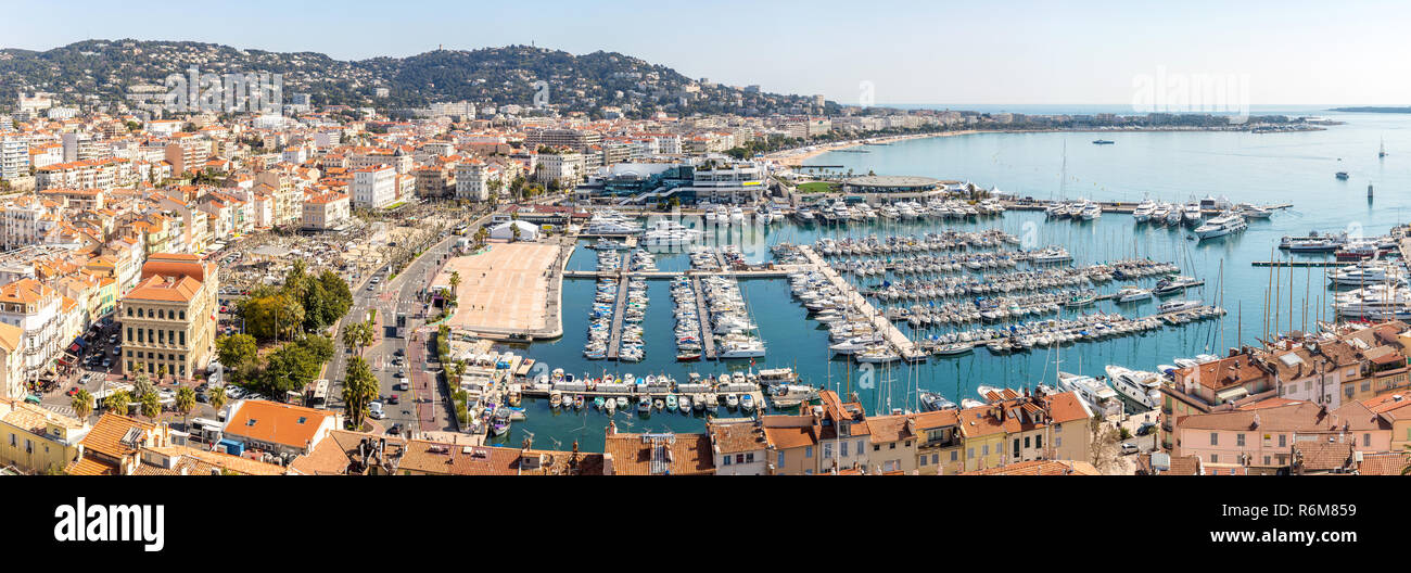 aerial view of Cannes France Stock Photo - Alamy