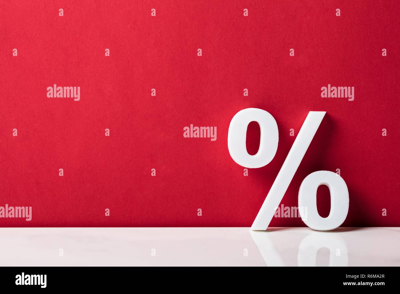Close-up Of A Percentage Sign Stock Photo - Alamy
