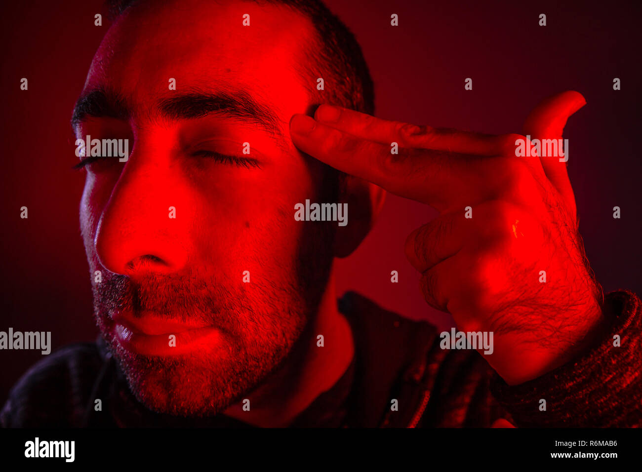 Sad man gun hi-res stock photography and images - Alamy