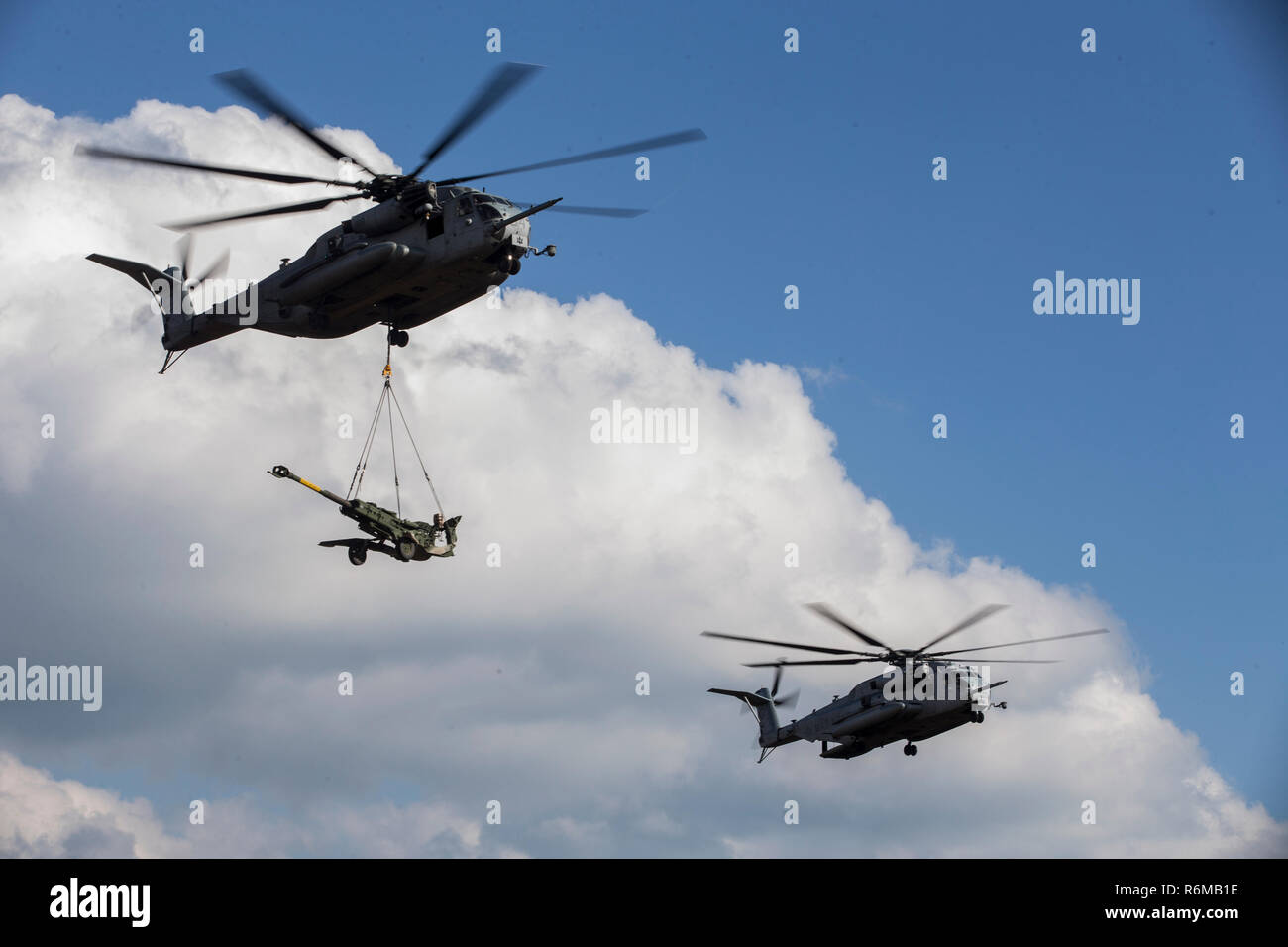 U.S. Marine Corps CH-53E Super Stallion aircraft assigned to Marine ...