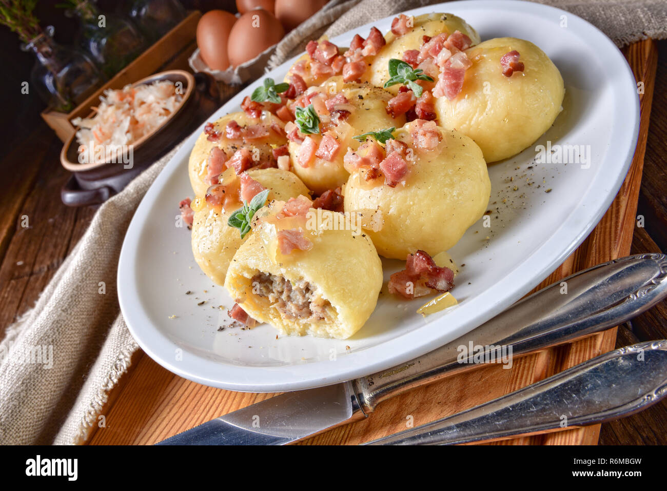 pyzy are a type of polish dumpling Stock Photo - Alamy