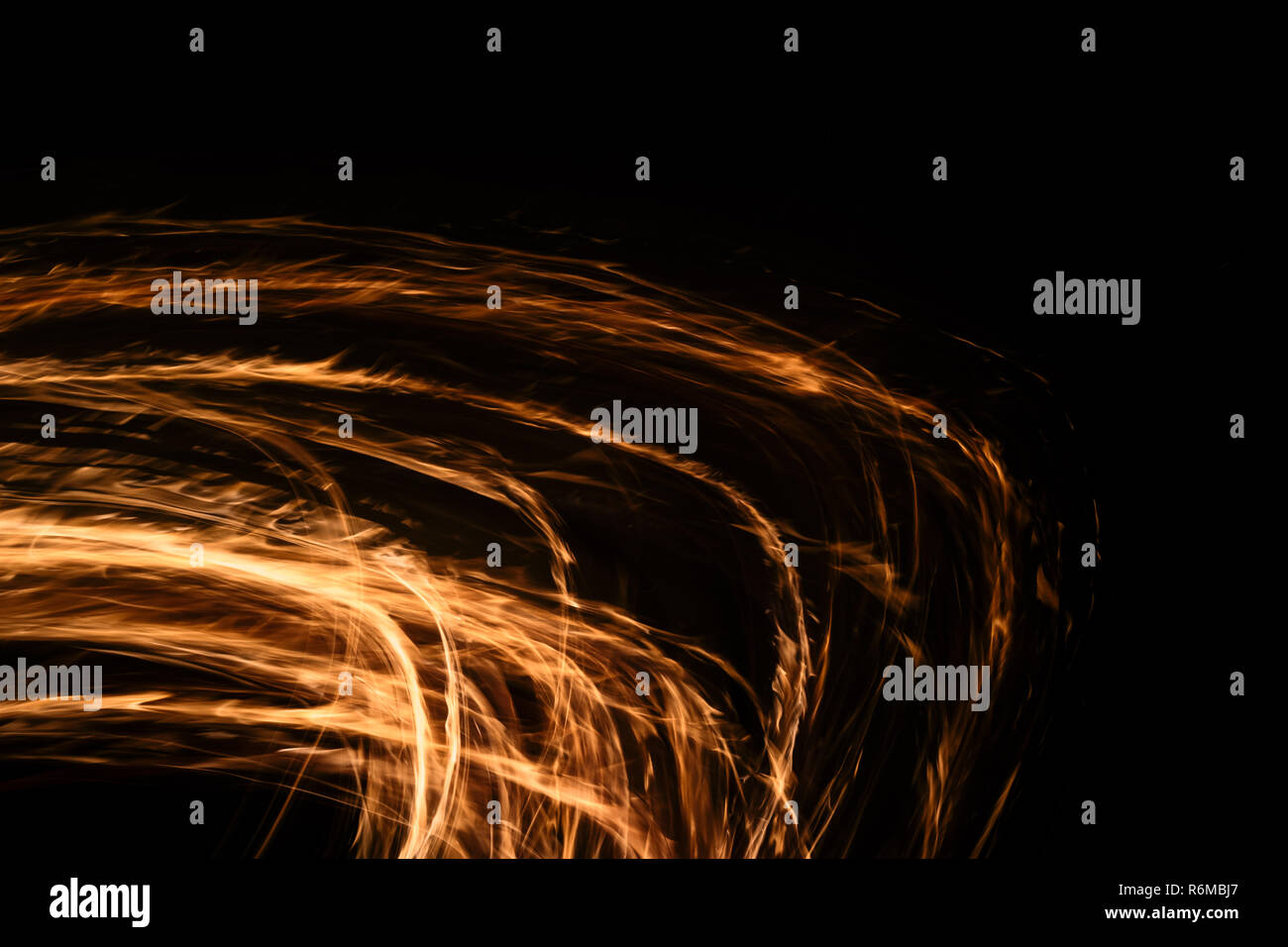 Slow motion slow shutter fire red orange black fire streaks hi-res ...