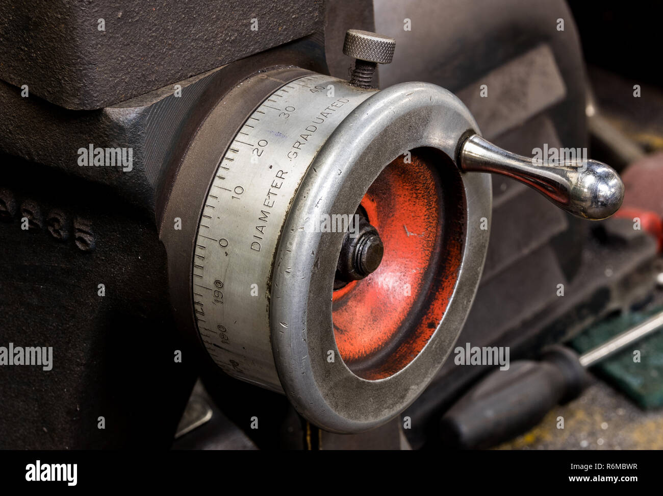 Vintage antique automotive machine shop Stock Photo - Alamy