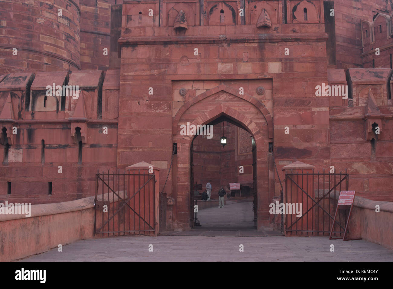 The entrance of Agra Fort also called as the Red Fort the residence of ...