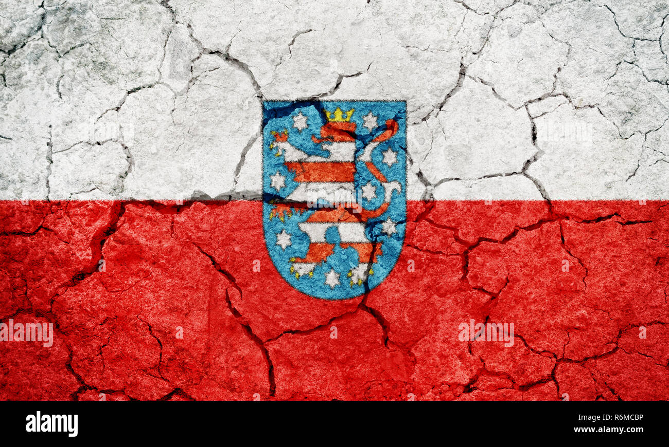 Free State of Thuringia, state of Germany, flag Stock Photo - Alamy