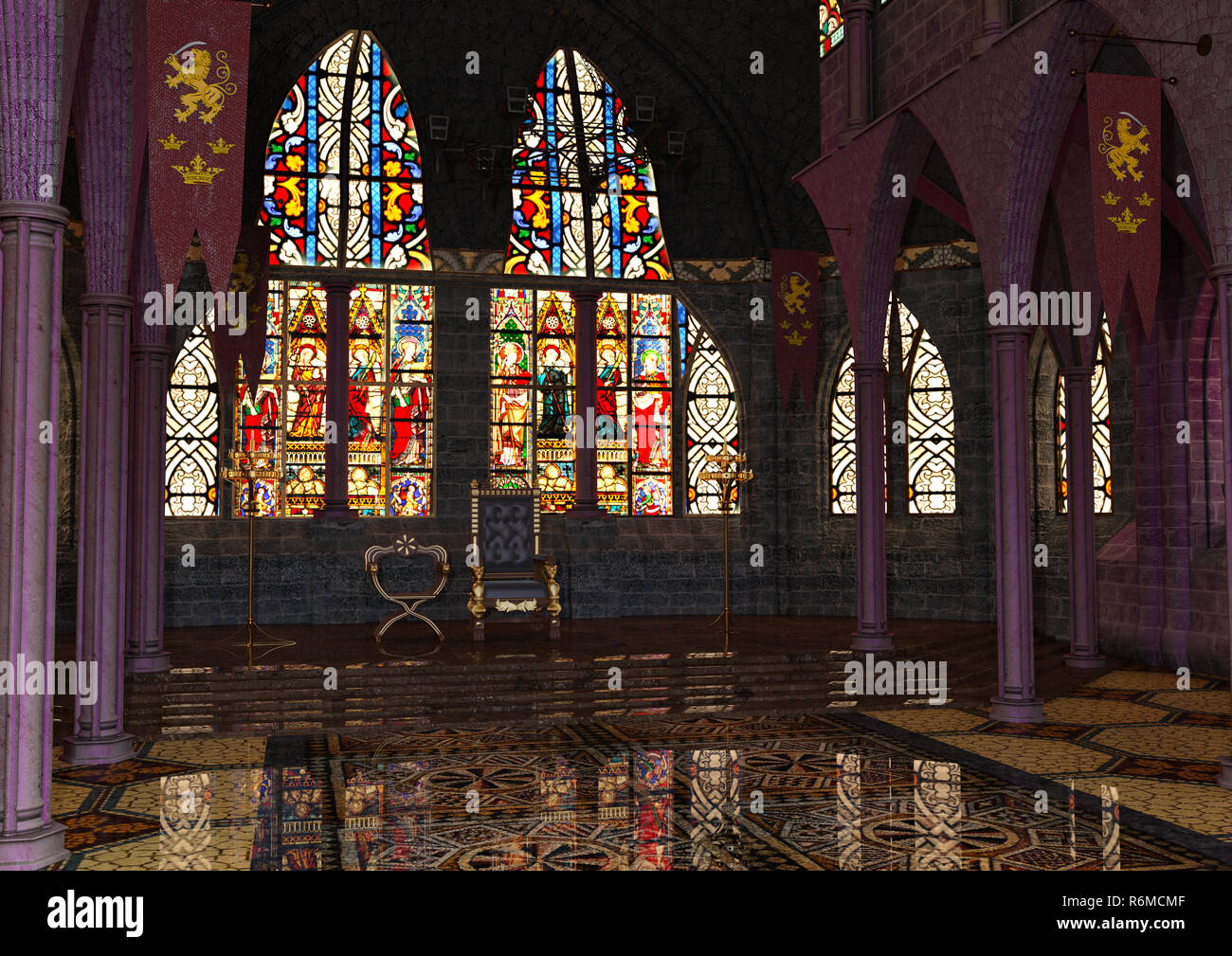 Ancient hall inside royal hi-res stock photography and images - Alamy