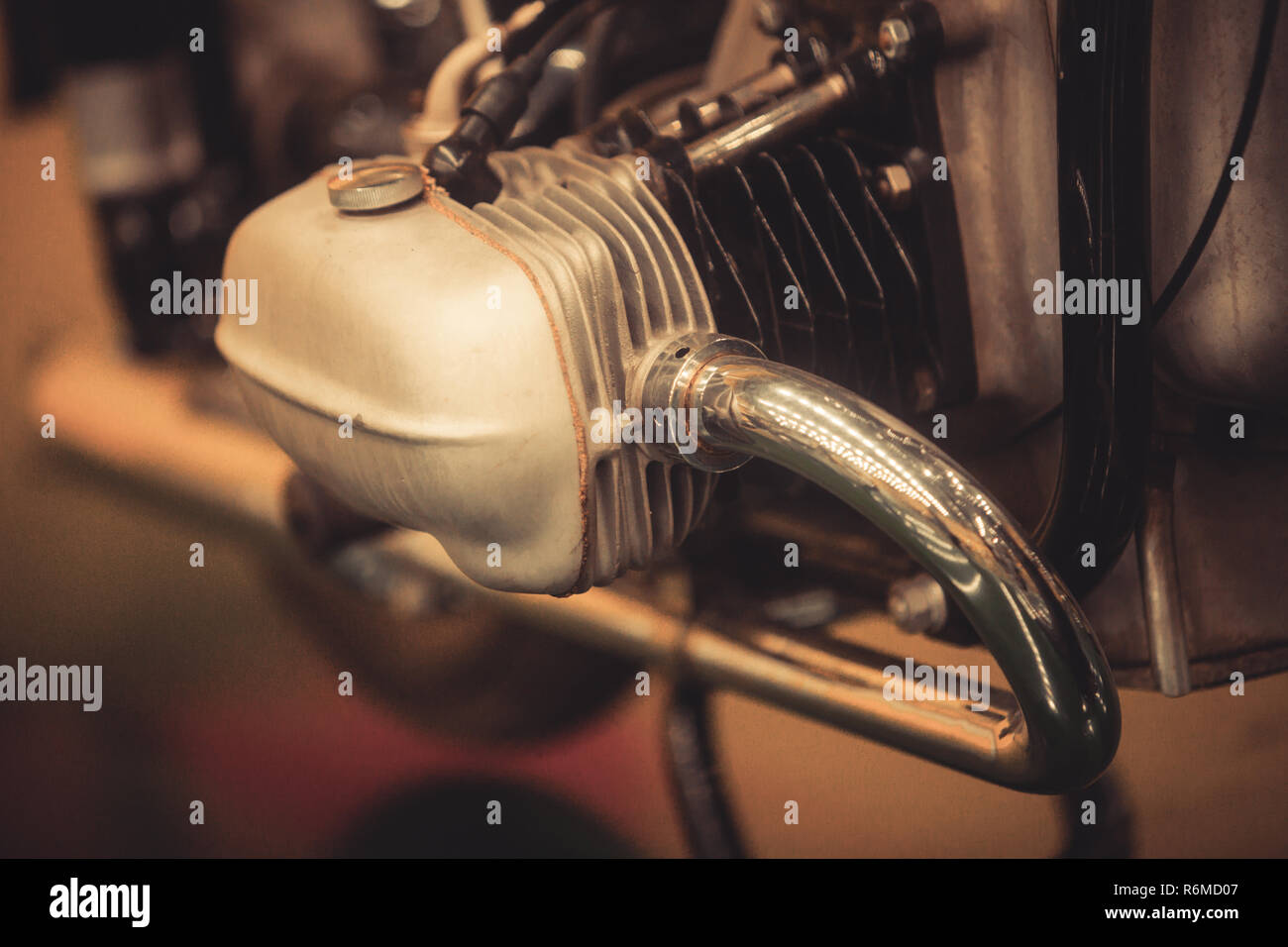 Vintage motorcycle boxer engine Stock Photo - Alamy
