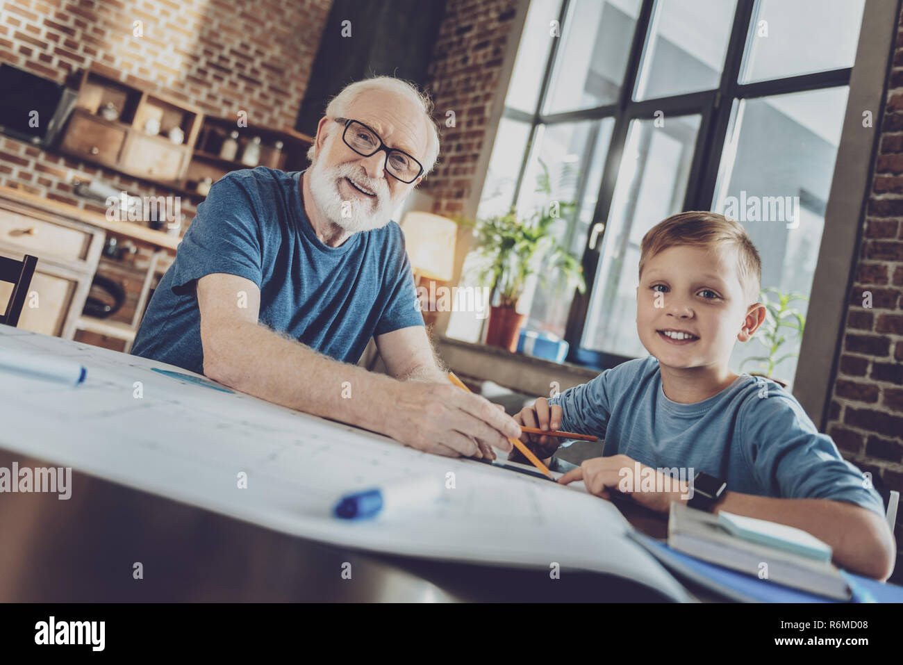 Spending time with grandson hi-res stock photography and images - Alamy