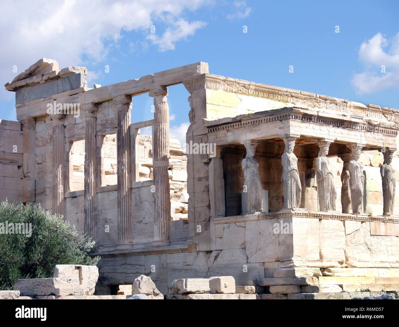 The Erechtheion or Erechtheum, Acropolis, Athens, Greece Stock Photo ...