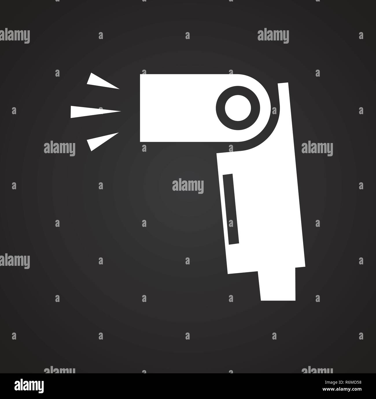 Speed flash icon on black background for graphic and web design, Modern ...