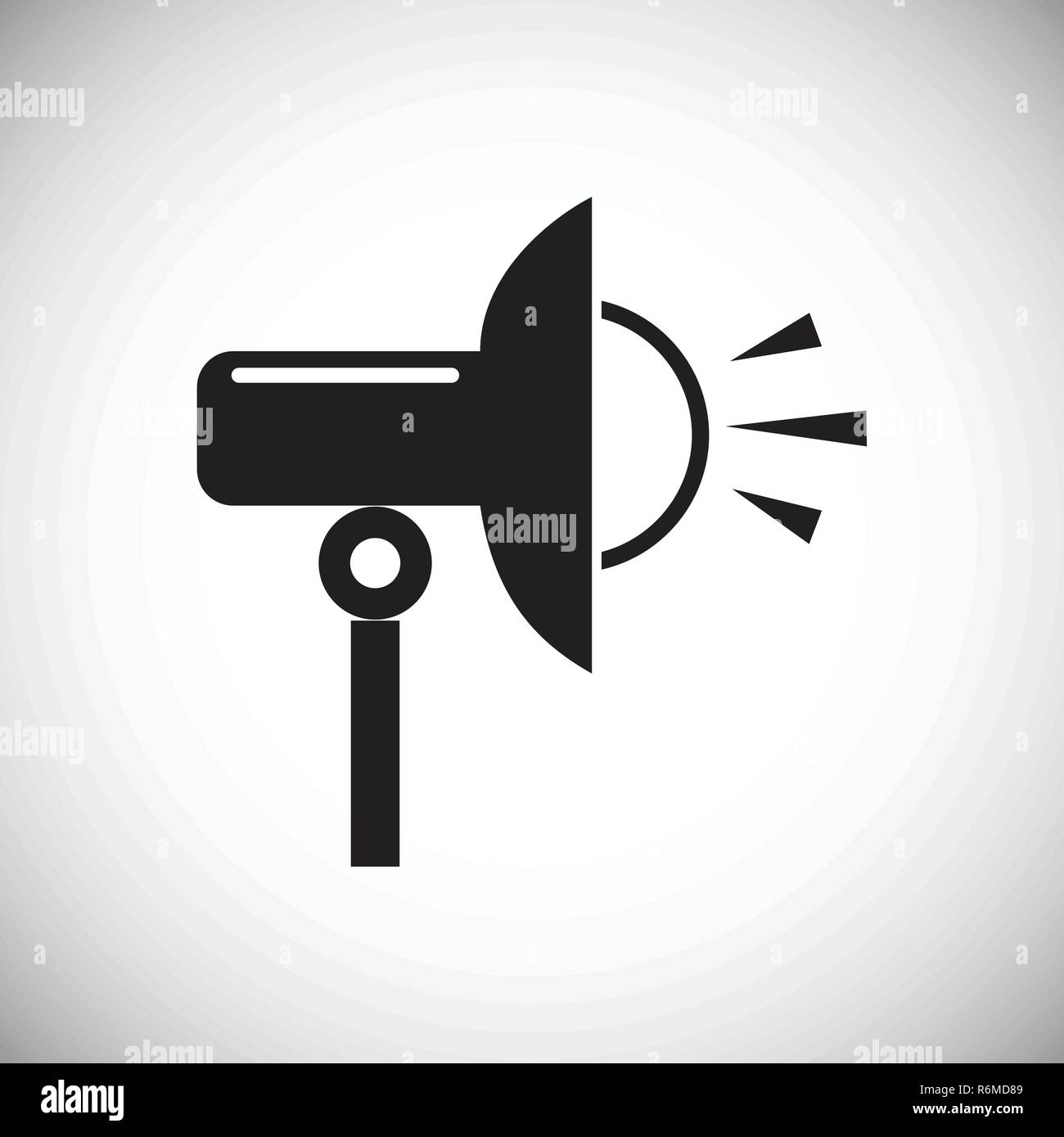 Studio flash strobe icon on white background for graphic and web design ...