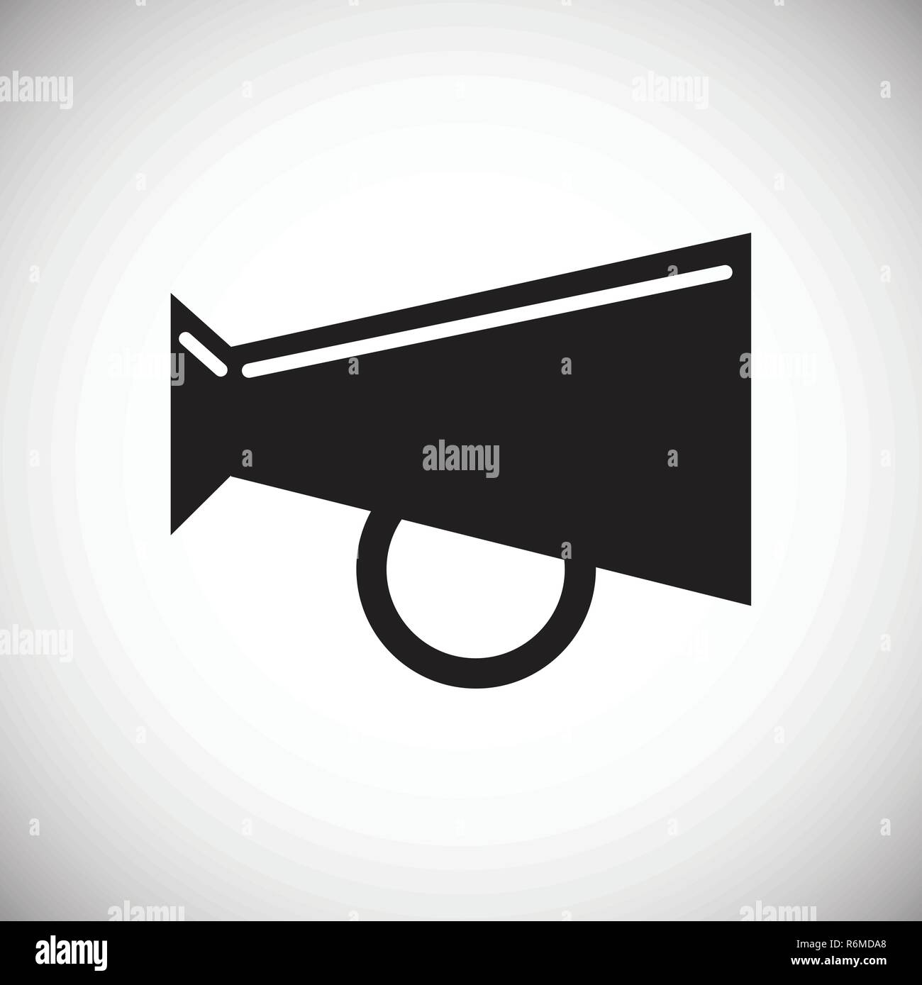 Loud hailer icon on white background for graphic and web design, Modern ...