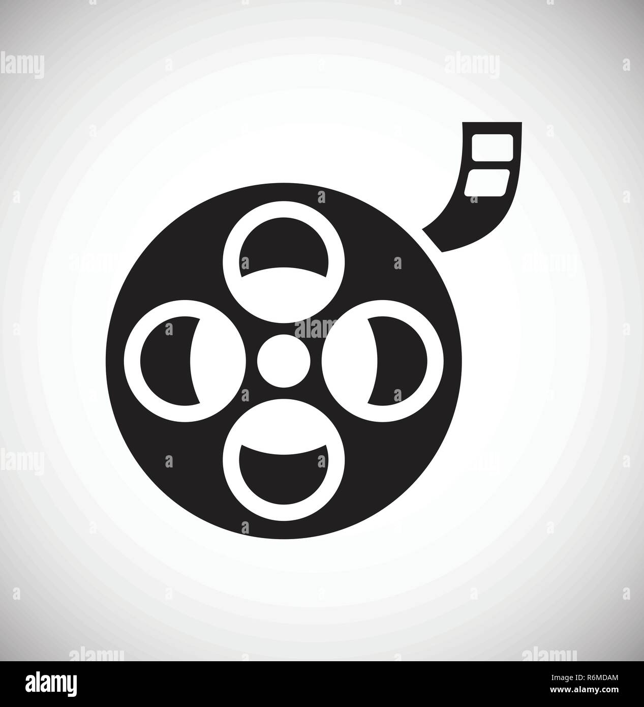 Film roll icon on white background for graphic and web design, Modern ...