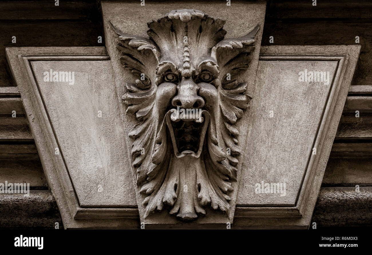 Mask of stone Stock Photo - Alamy