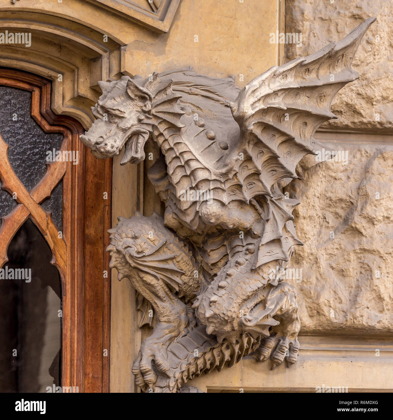 TURIN, ITALY - Dragon on Victory Palace facade Stock Photo - Alamy