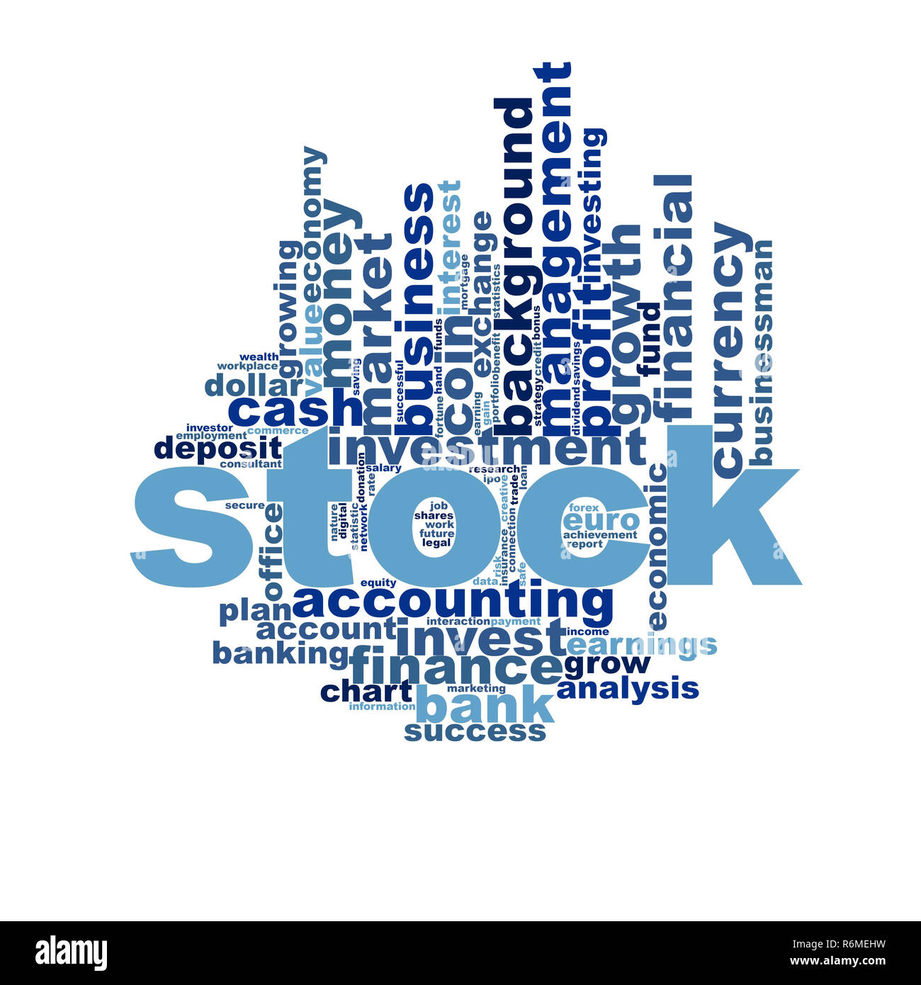 Stock word cloud Stock Photo - Alamy