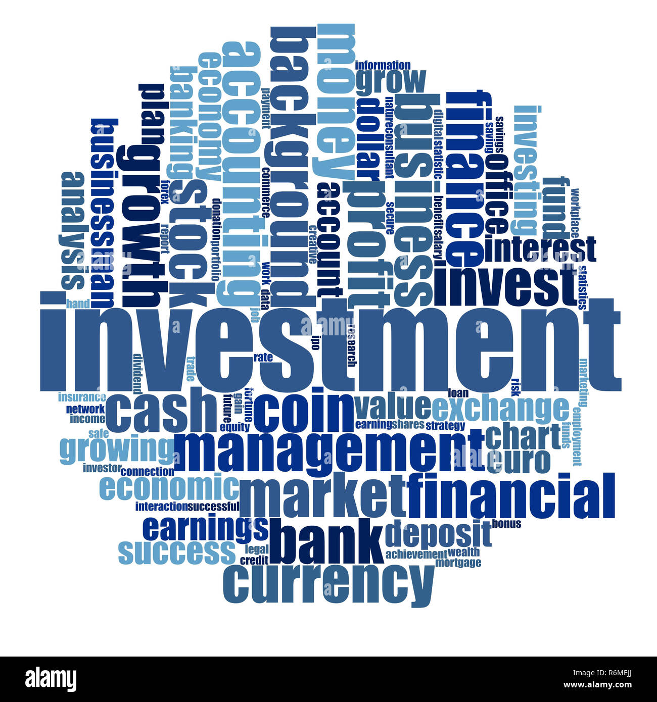 Investment word cloud Stock Photo - Alamy