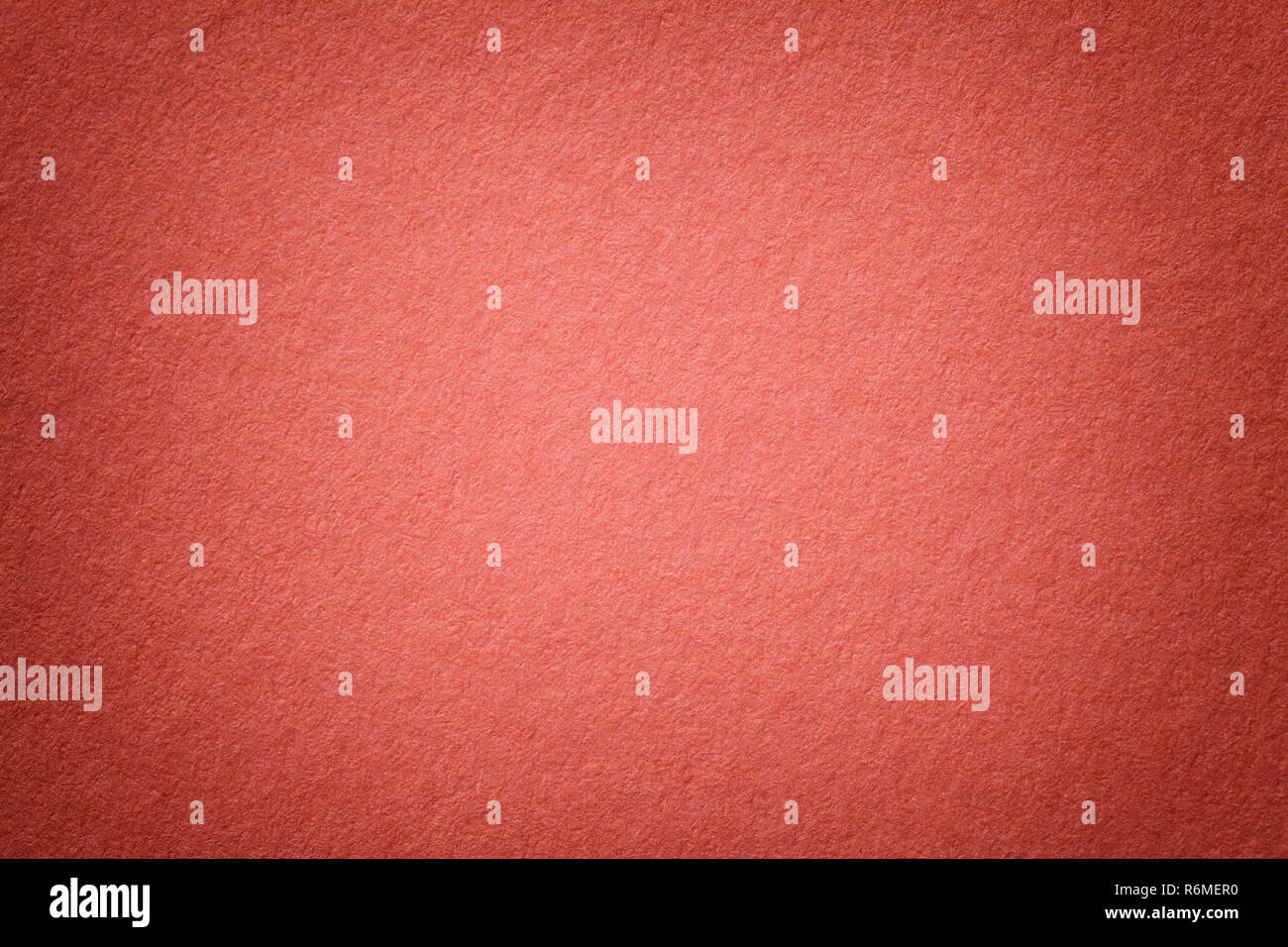 Texture of vintage dark red paper background with vignette. Structure ...