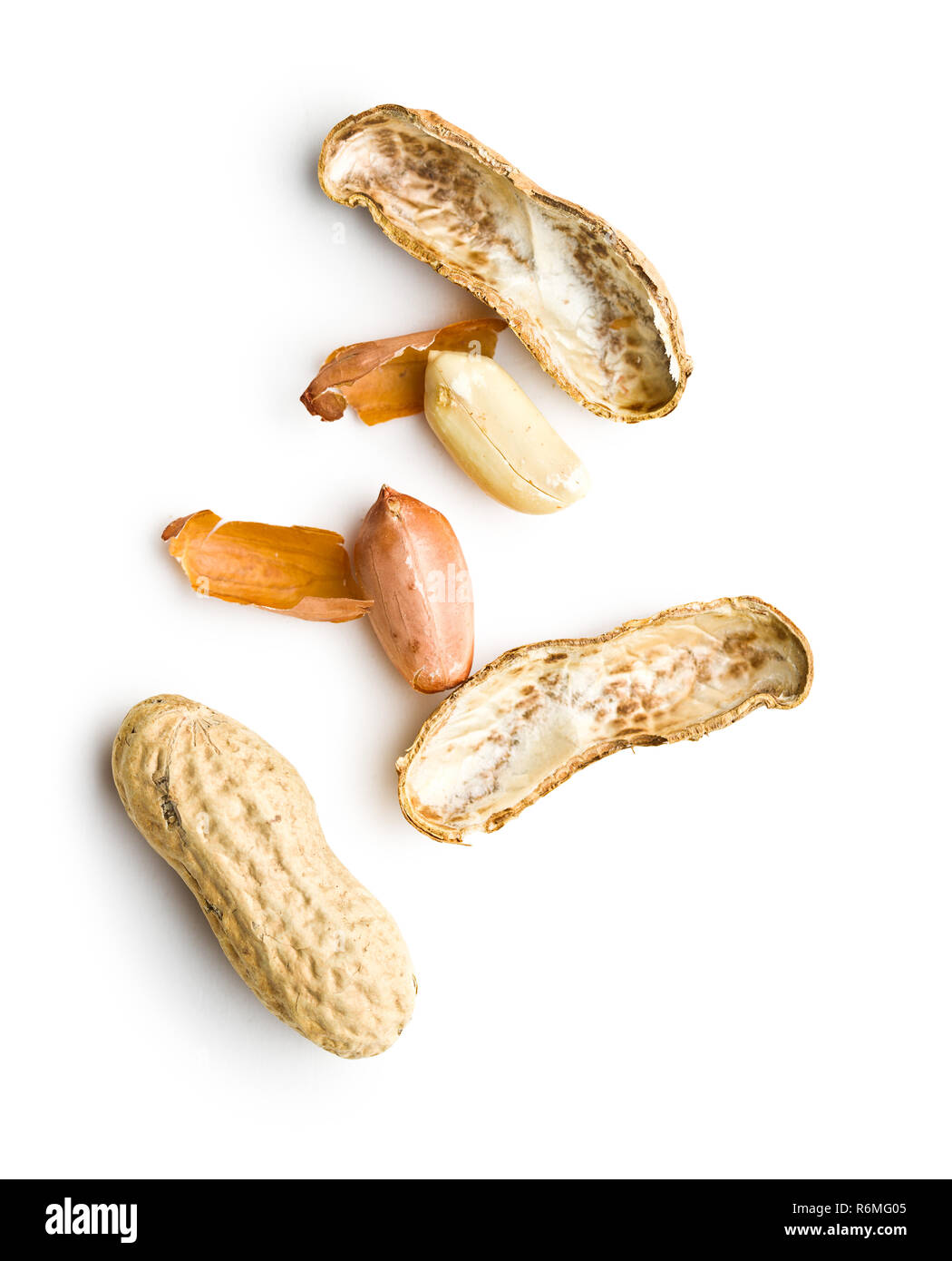 The peeled peanuts Stock Photo - Alamy