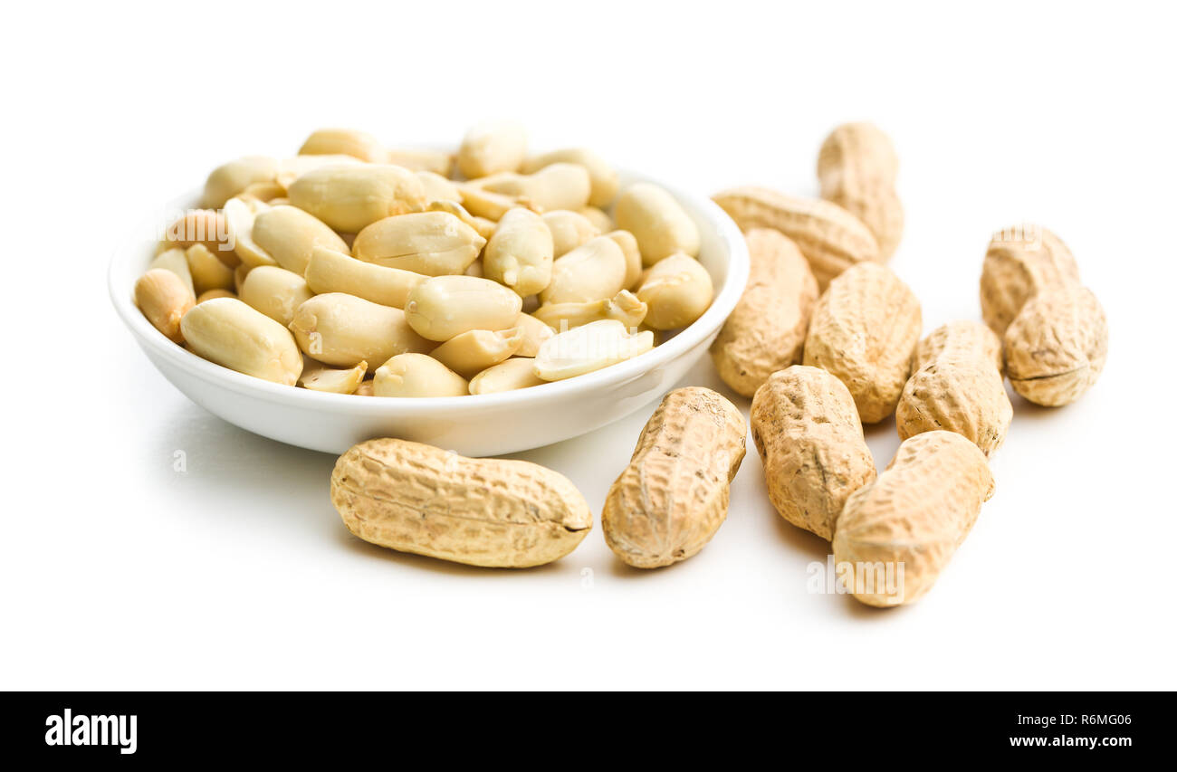 The peeled peanuts Stock Photo - Alamy