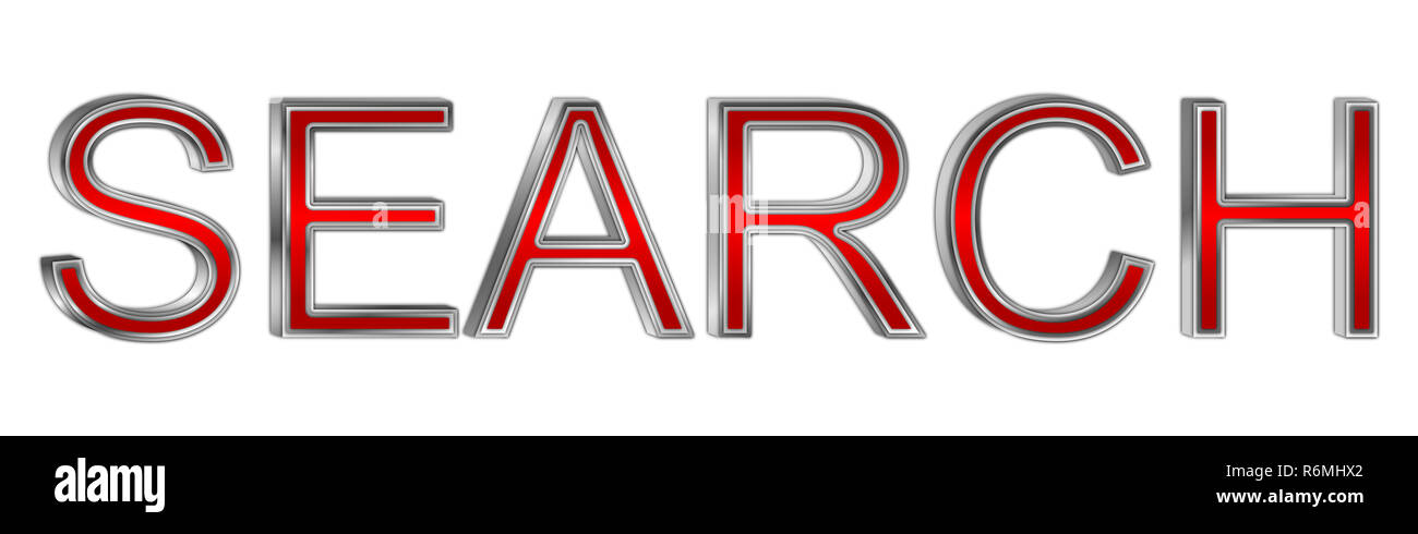 decorative silver red Search - 3D illustration Stock Photo - Alamy