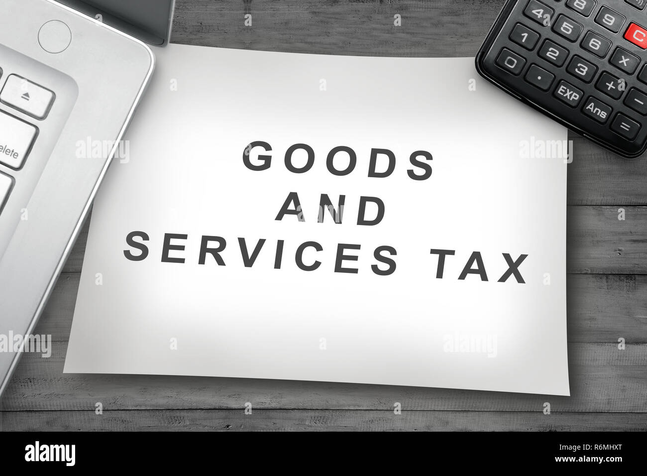 Goods and Service Tax sign on the paper Stock Photo - Alamy