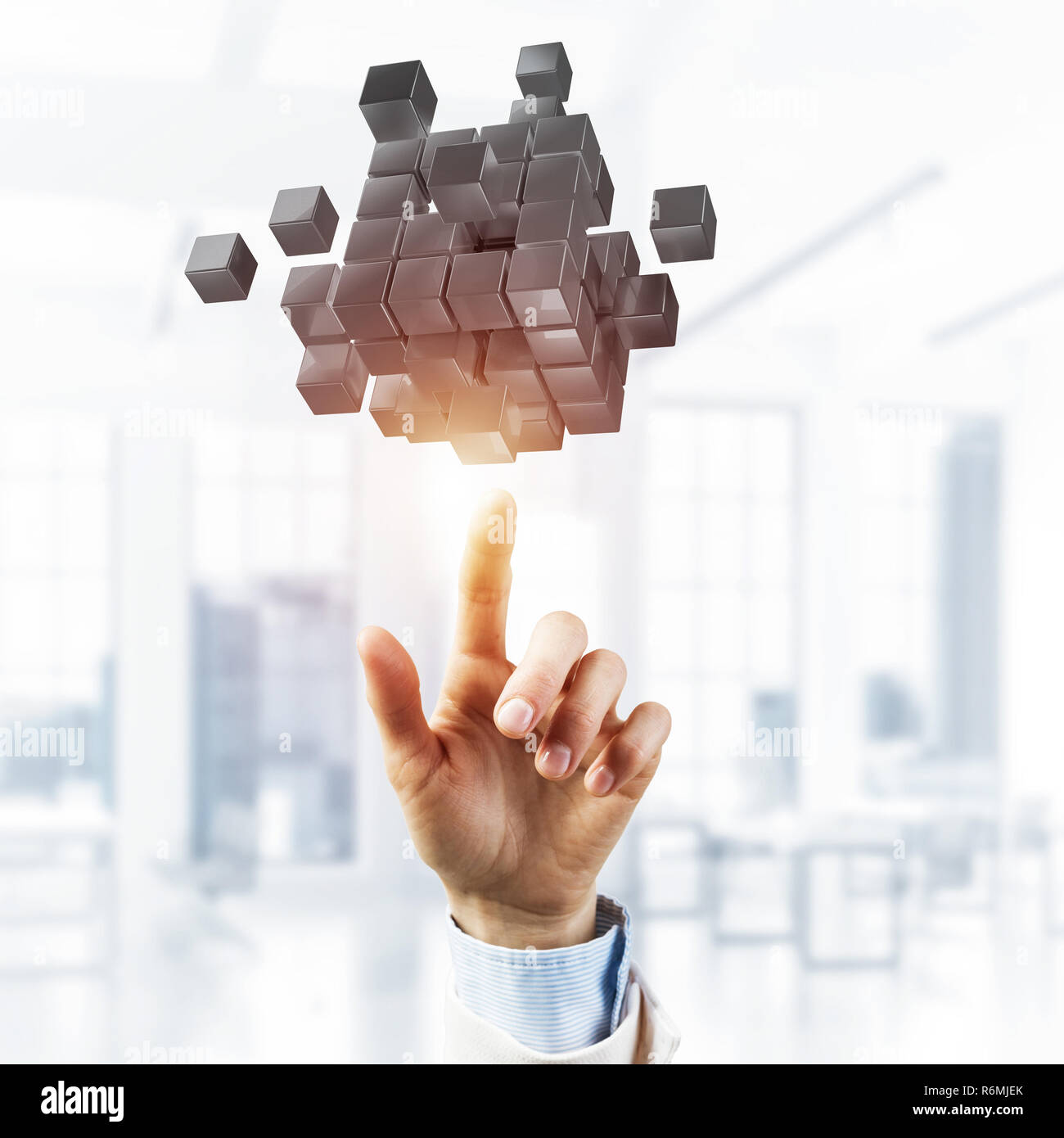 Concept of technology integration and innovation presented by cu Stock ...