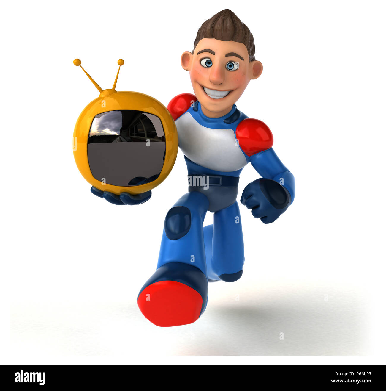 Super modern superhero - 3D Illustration Stock Photo - Alamy
