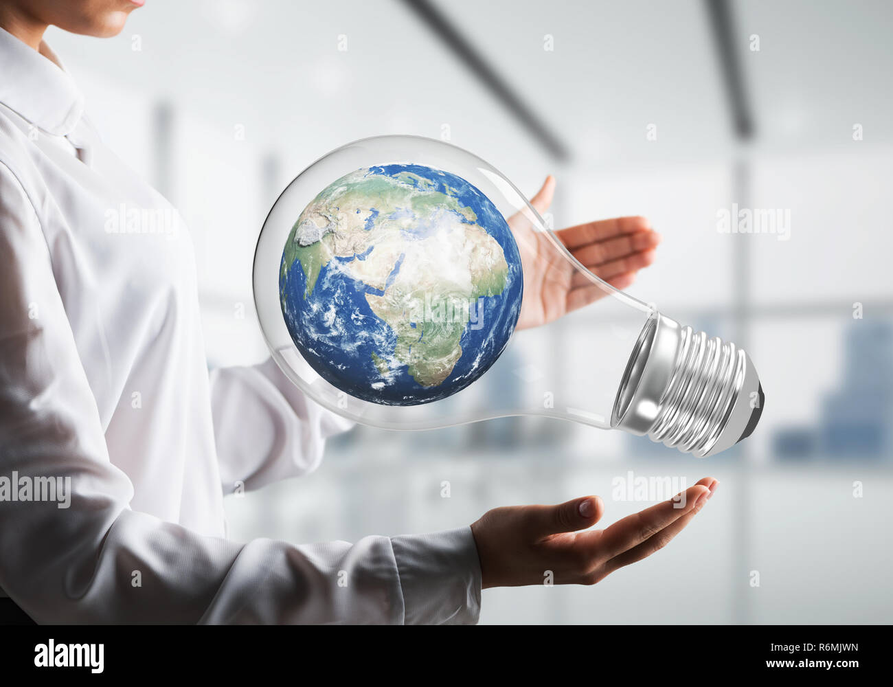 Innovations for the world protection concept Stock Photo - Alamy