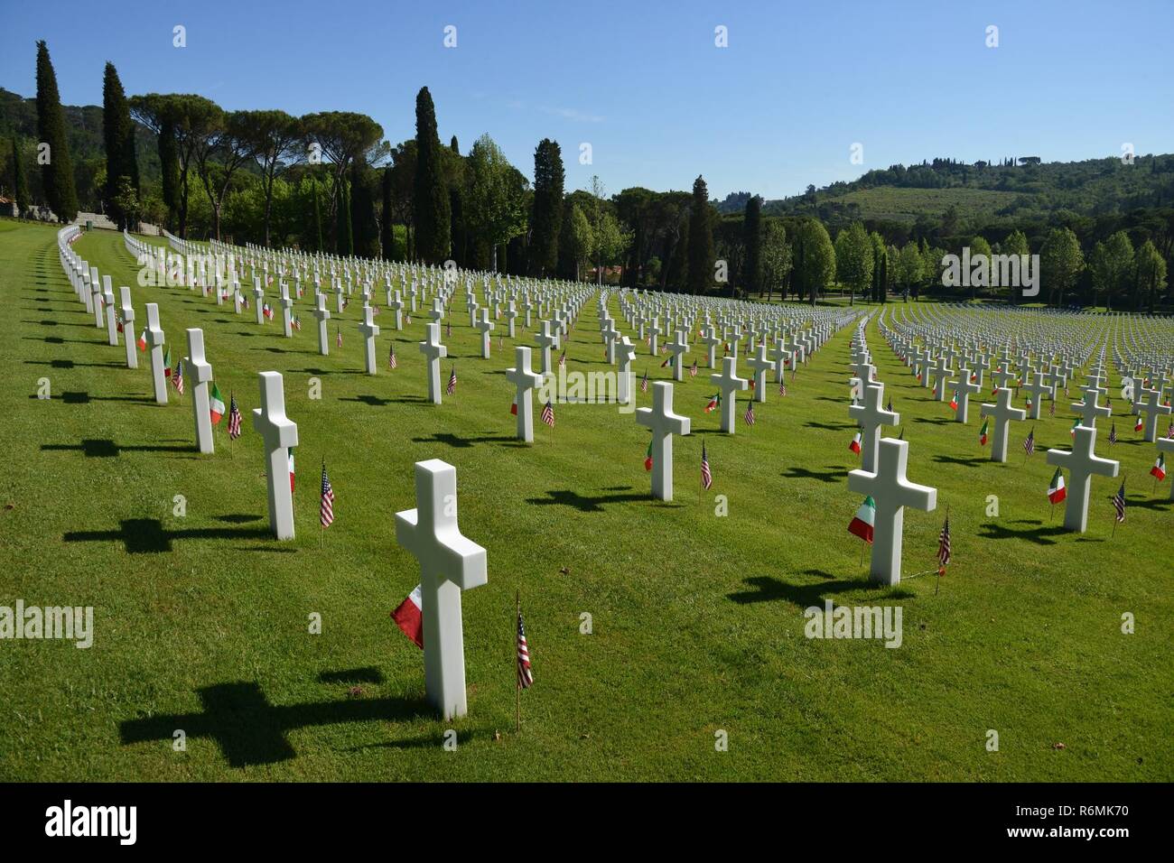 Views of the Florence American Cemetery and Memorial, Florence, Italy ...