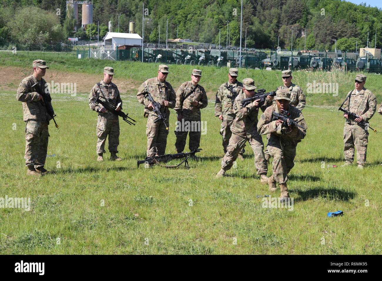 Soldiers of Company B, 588th Brigade Engineer Battalion, 3rd Armored ...