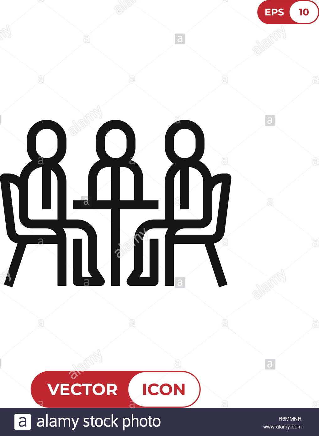 Teamwork Meeting Pictogram Icon Vector Stock Photos & Teamwork Meeting ...