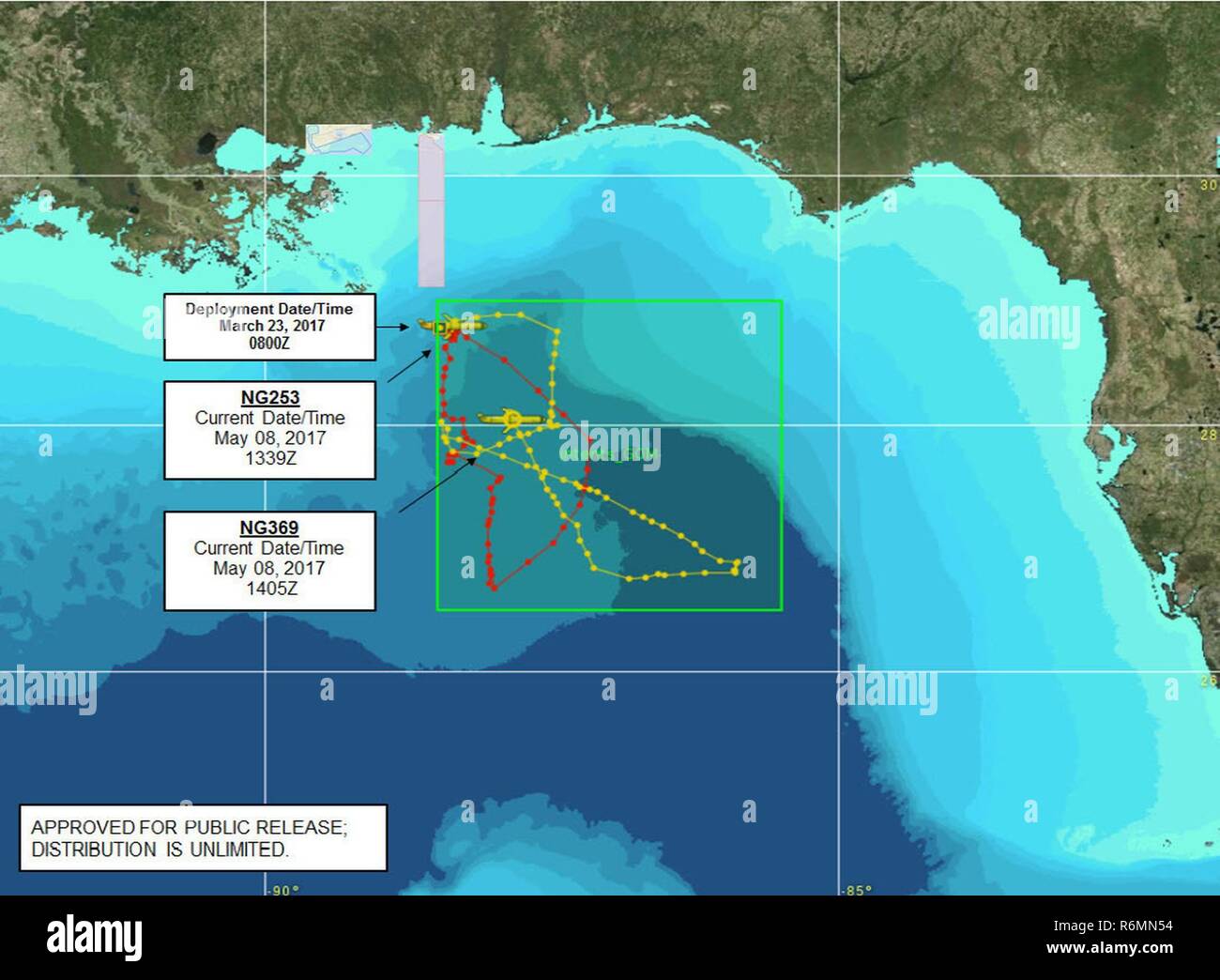 Two gliders were deployed from USNS Maury in the Gulf of Mexico in ...