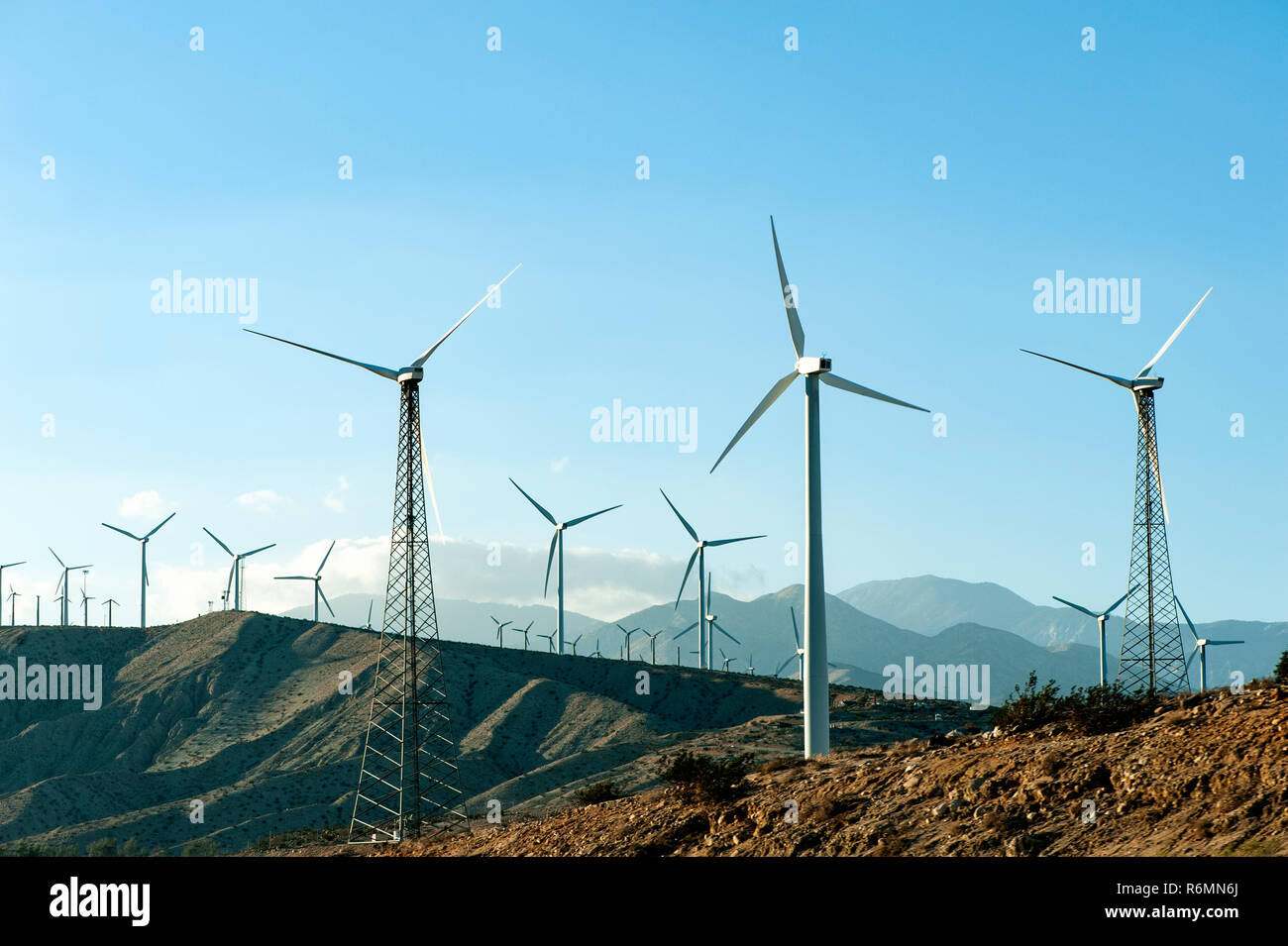 wind farm, palm springs california Stock Photo - Alamy
