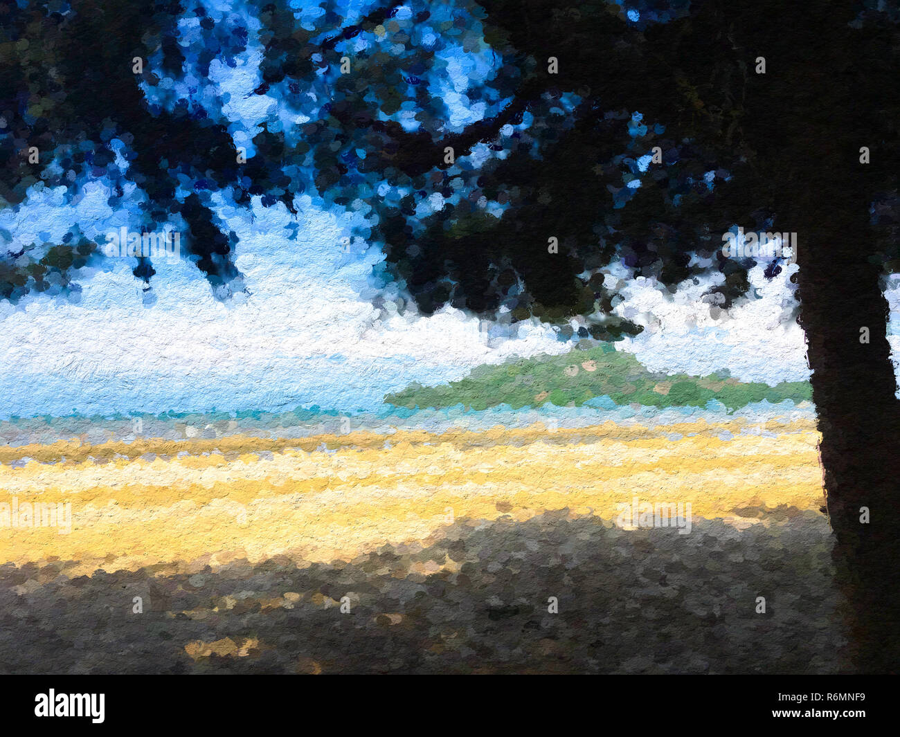 nature concept background, Oil painting image Stock Photo - Alamy