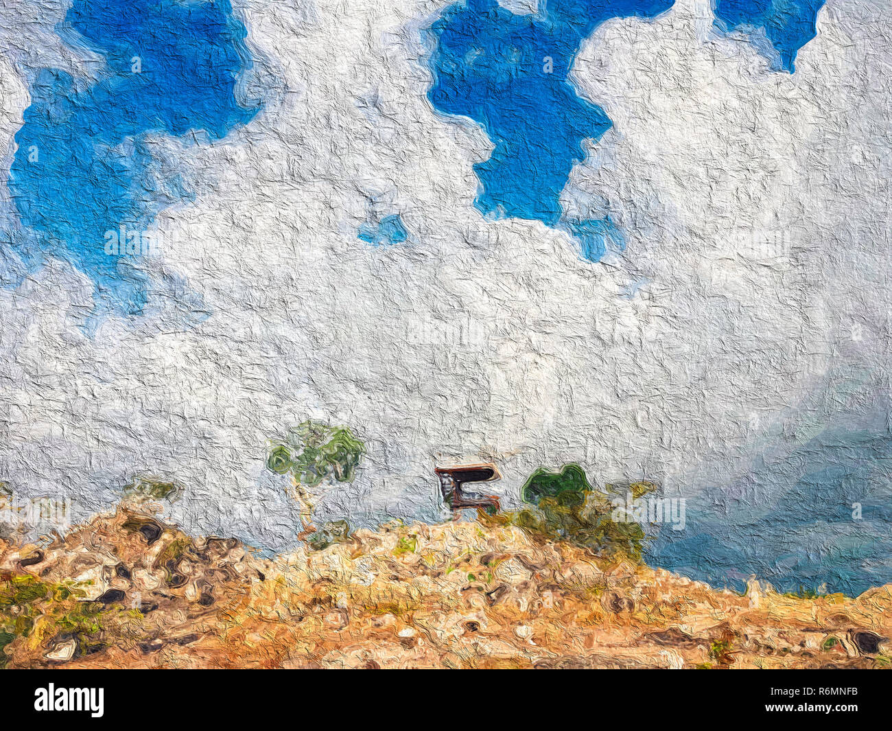 nature concept background, Oil painting image Stock Photo - Alamy