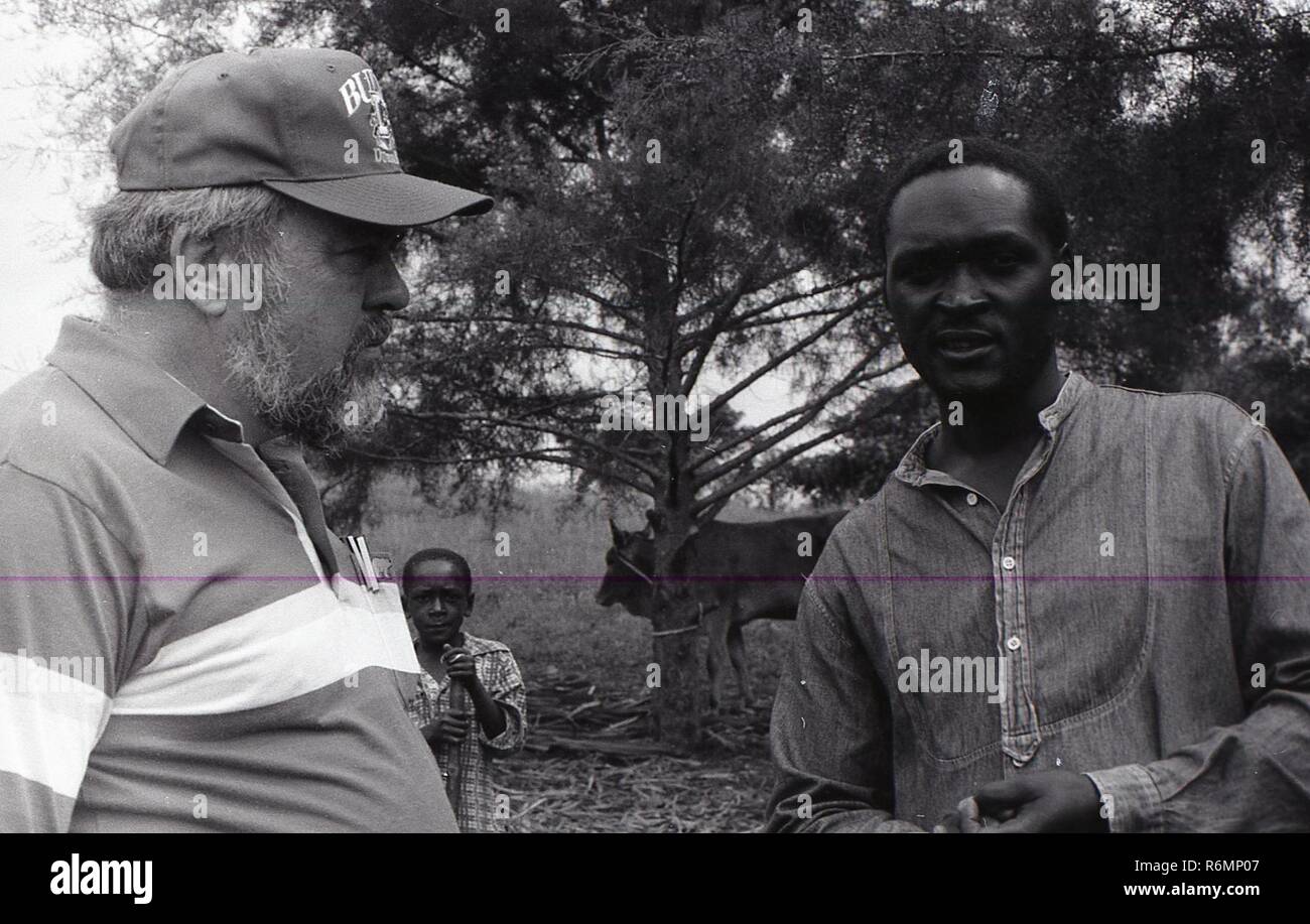 Local speaking with USAID member Stock Photo - Alamy