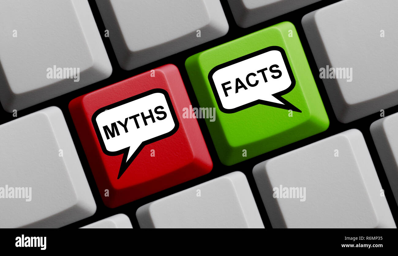 myth or facts online Stock Photo - Alamy