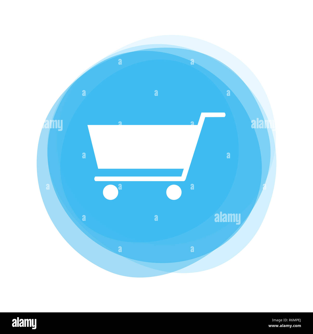 Round shopping trolley sign Cut Out Stock Images & Pictures - Alamy