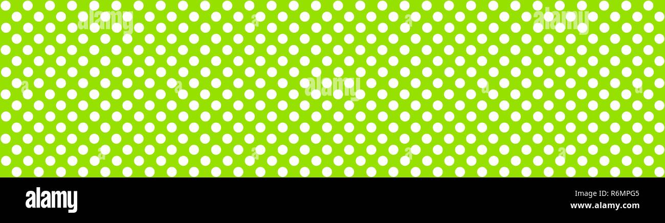 green banner with white dots Stock Photo - Alamy