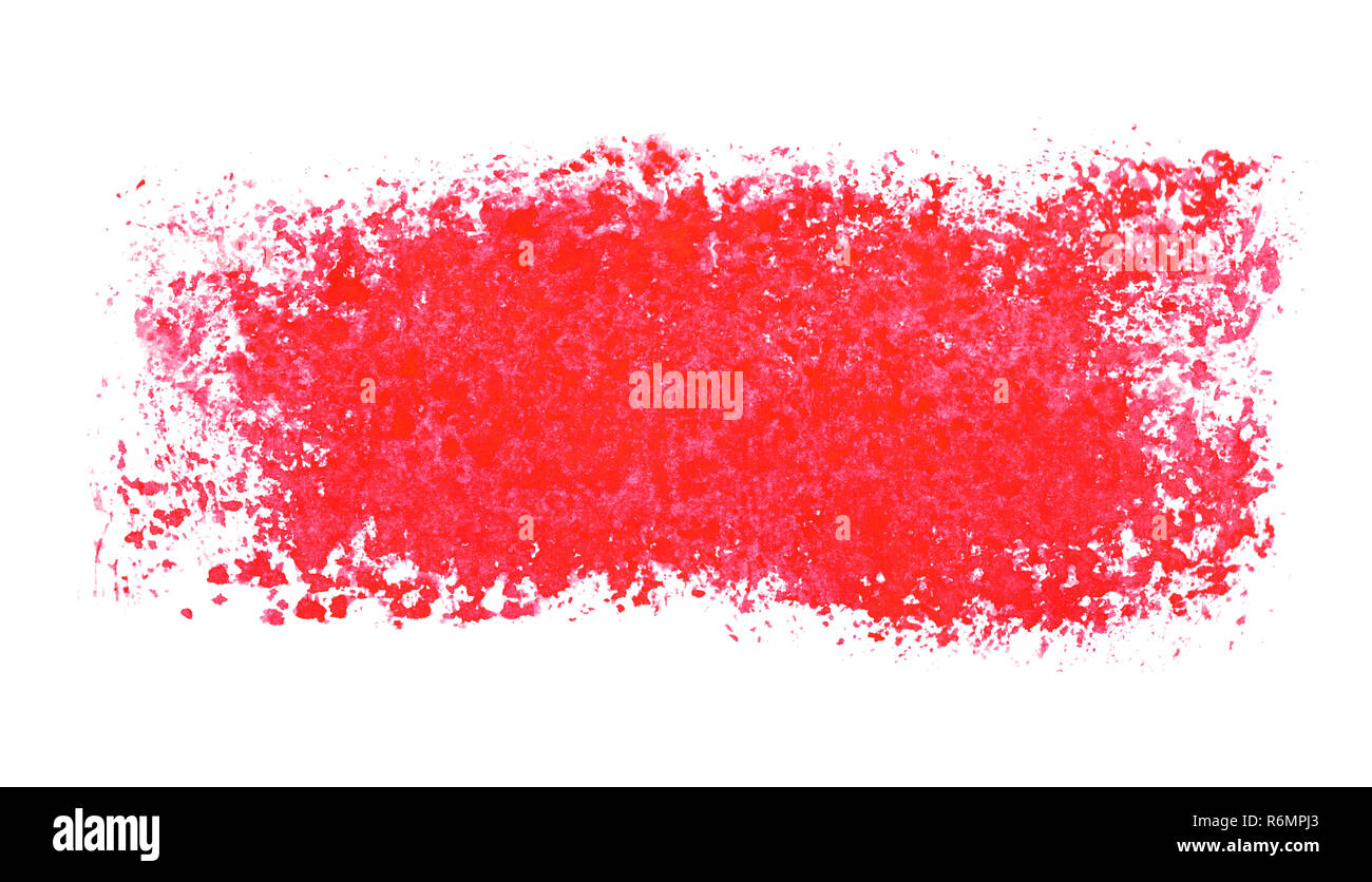 wide isolated brush strip with red color Stock Photo - Alamy
