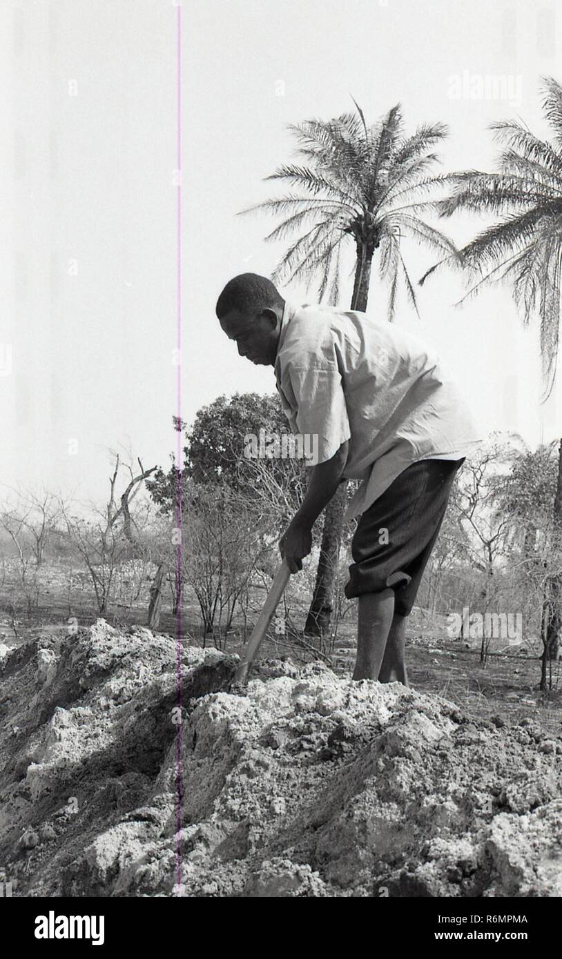 Man digging in the ground Stock Photo - Alamy