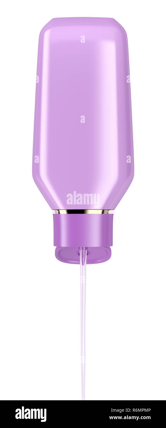 Pouring shampoo on white Stock Photo - Alamy