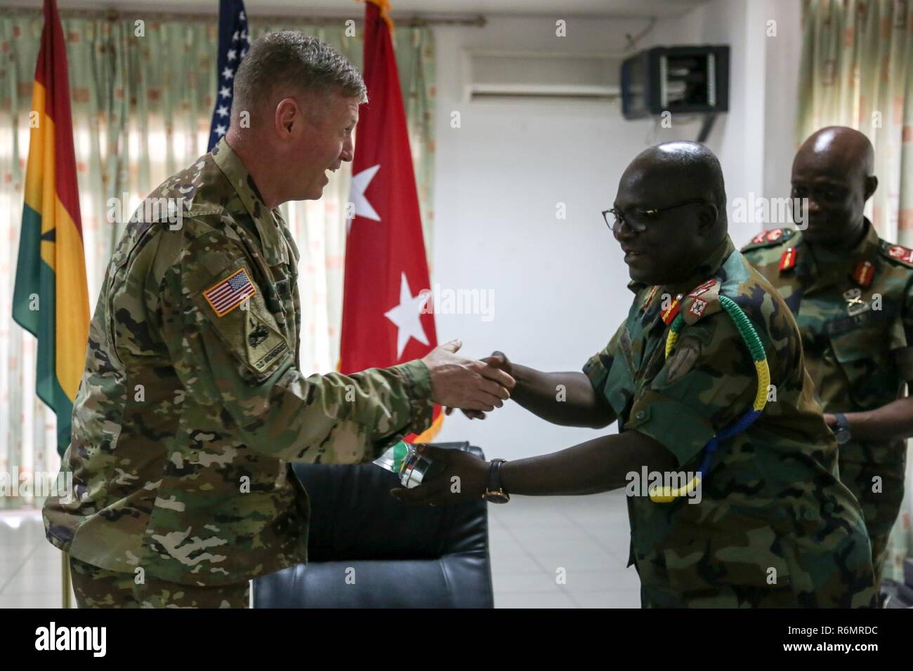 Ghana Armed Forces Maj. General William Azure Ayamdo, chief of the Army ...