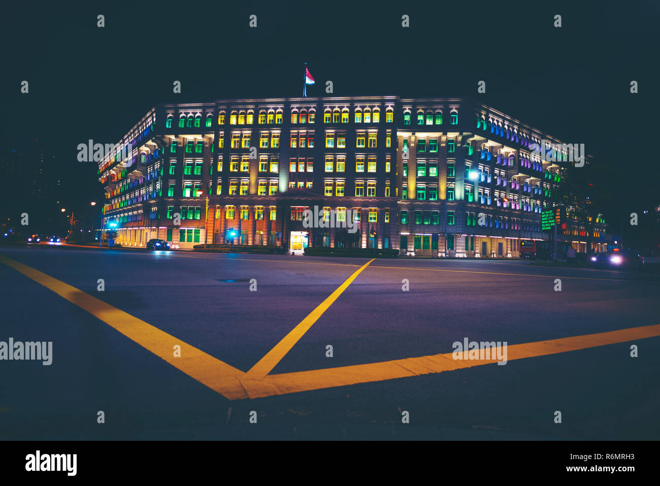 abstract texture background of building night light Stock Photo - Alamy