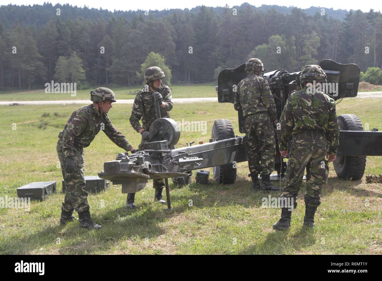 Romanian Soldiers with the 1st Battery (Draculas), 817th Field ...