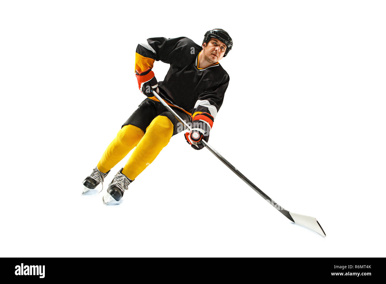 Man hockey player in Cut Out Stock Images & Pictures - Alamy