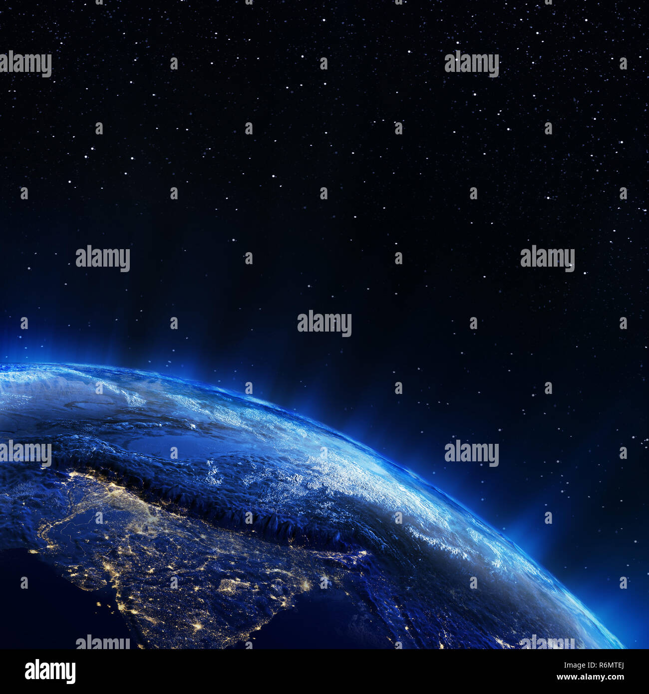 Clouds atmosphere from space 3d rendering Stock Photo - Alamy