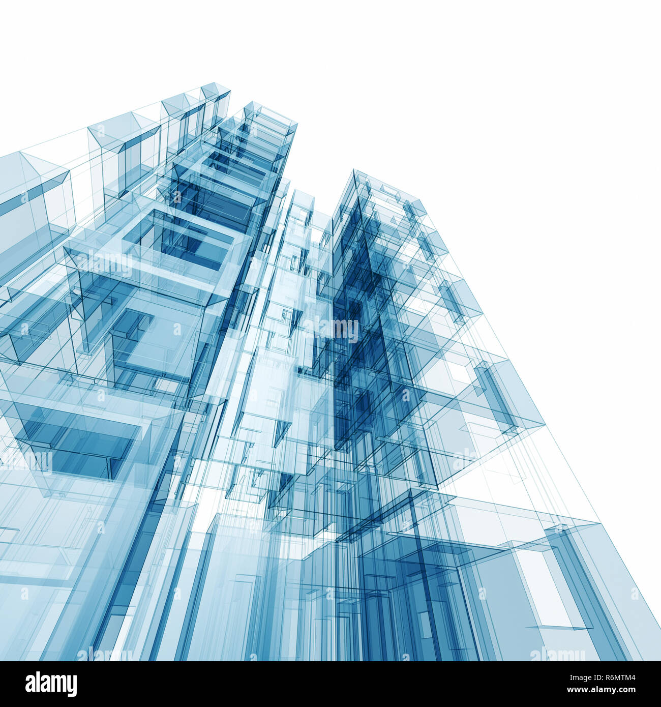 Concept building 3d rendering Stock Photo - Alamy