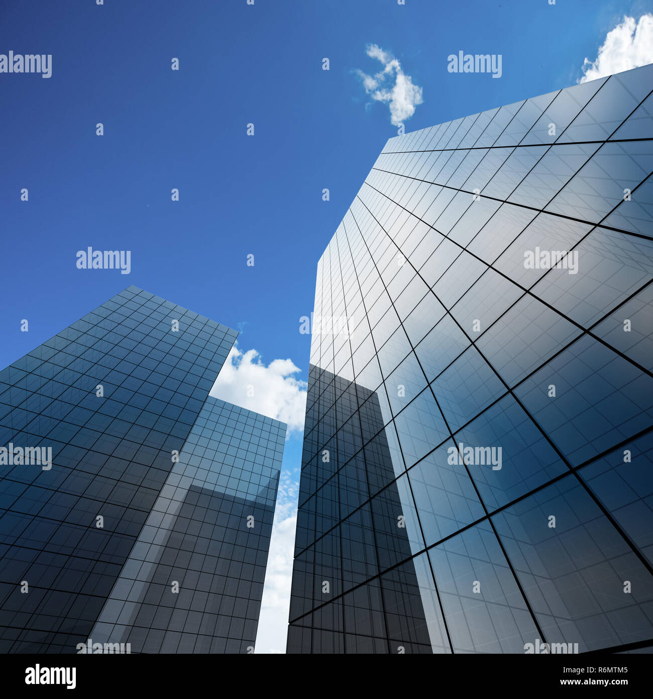 Abstract city scene 3d rendering Stock Photo - Alamy